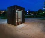 This small cabin can unfold into an open-air library