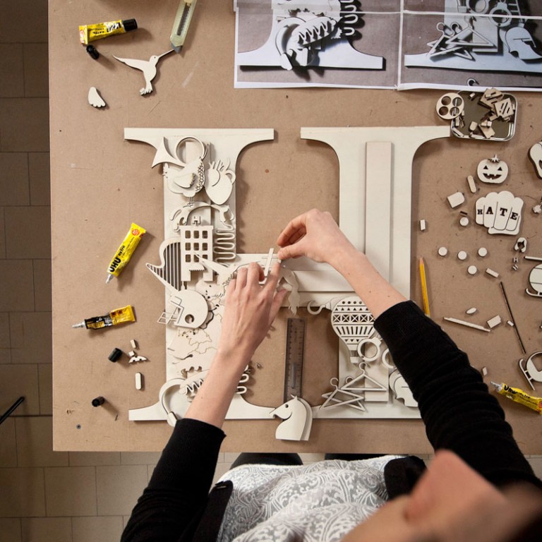 A look at Happycentro's design work with paper