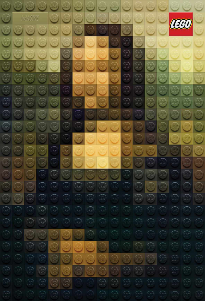 A collection of creative ads for Lego