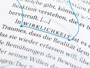 A book with hyperlinks by Maria Fischer