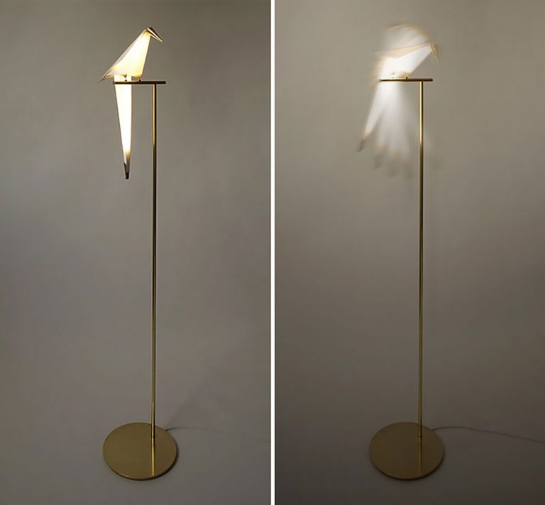 Lovely origami bird light by Umut Yamac