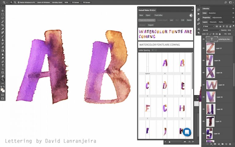 With Fontself, you can now create fonts directly from Photoshop