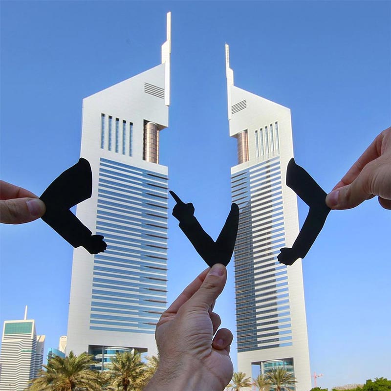 Paperboyo transforms famous landmarks using paper cutouts