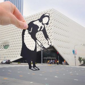 Paperboyo transforms famous landmarks using paper cutouts