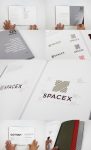 A SpaceX rebrand designed by a graphic design student