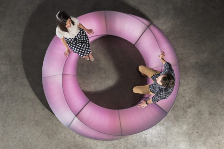 The Mobius interactive bench by Louis Lim