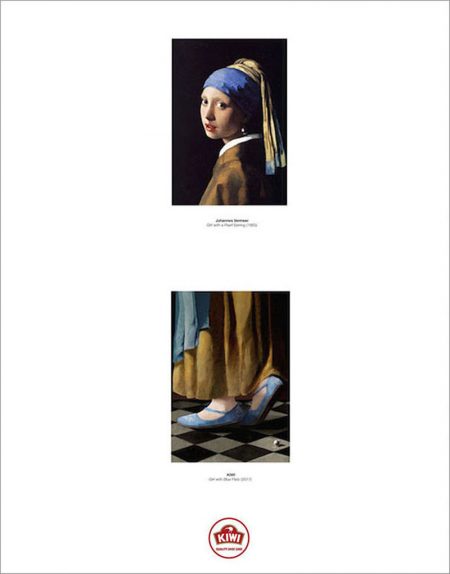 This advertising campaign shows you the bottom half of famous portraits