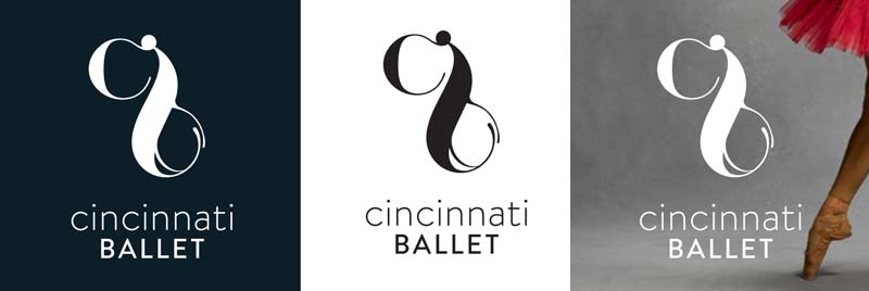 An elegant redesign for the Cincinnati Ballet logo