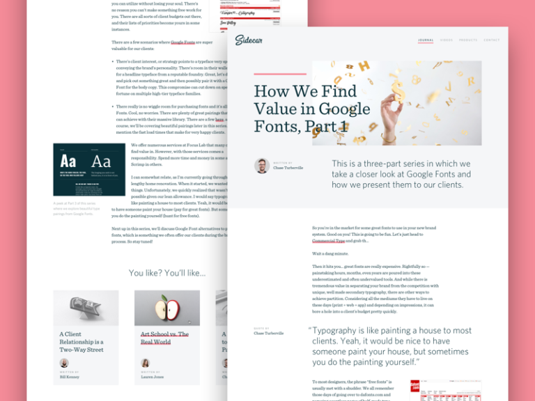 How to impress by creating a website with great typography