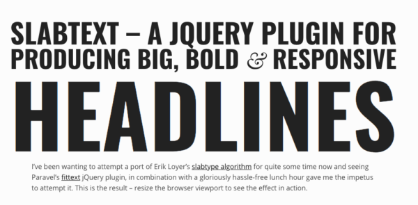 8 useful text effect plugins for jQuery