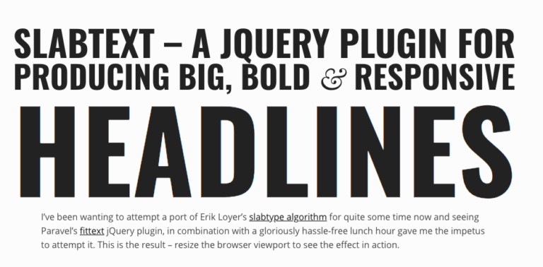 8 useful text effect plugins for jQuery