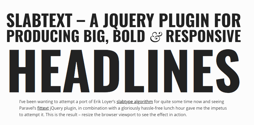 8 useful text effect plugins for jQuery