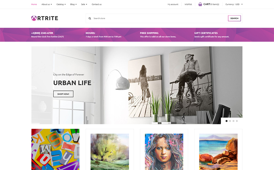10 Art Shopify Themes For A Remarkable Store Website