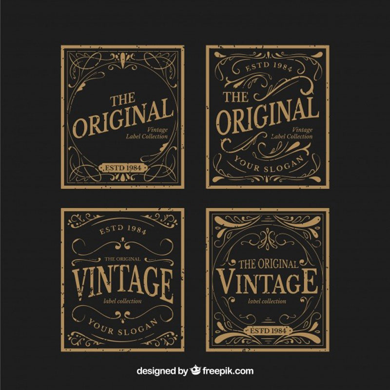 13 Free Vectors to Create Awesome Vintage Designs