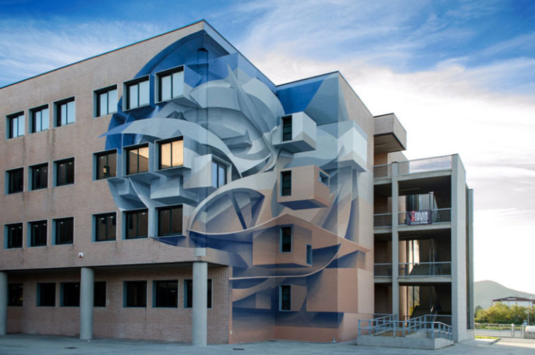 Peeta's Amazing 3D Optical Illusions on Buildings