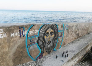 This Moscow Artist Creates Graffiti of Orthodox Icons
