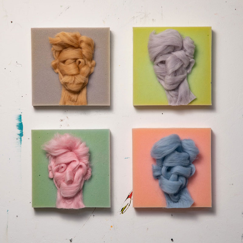 The Intriguing Wool Portraits by Salman Khoshroo