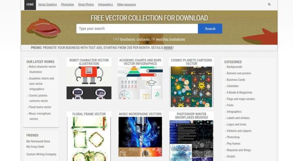 Various vector resources that a graphic designer can use