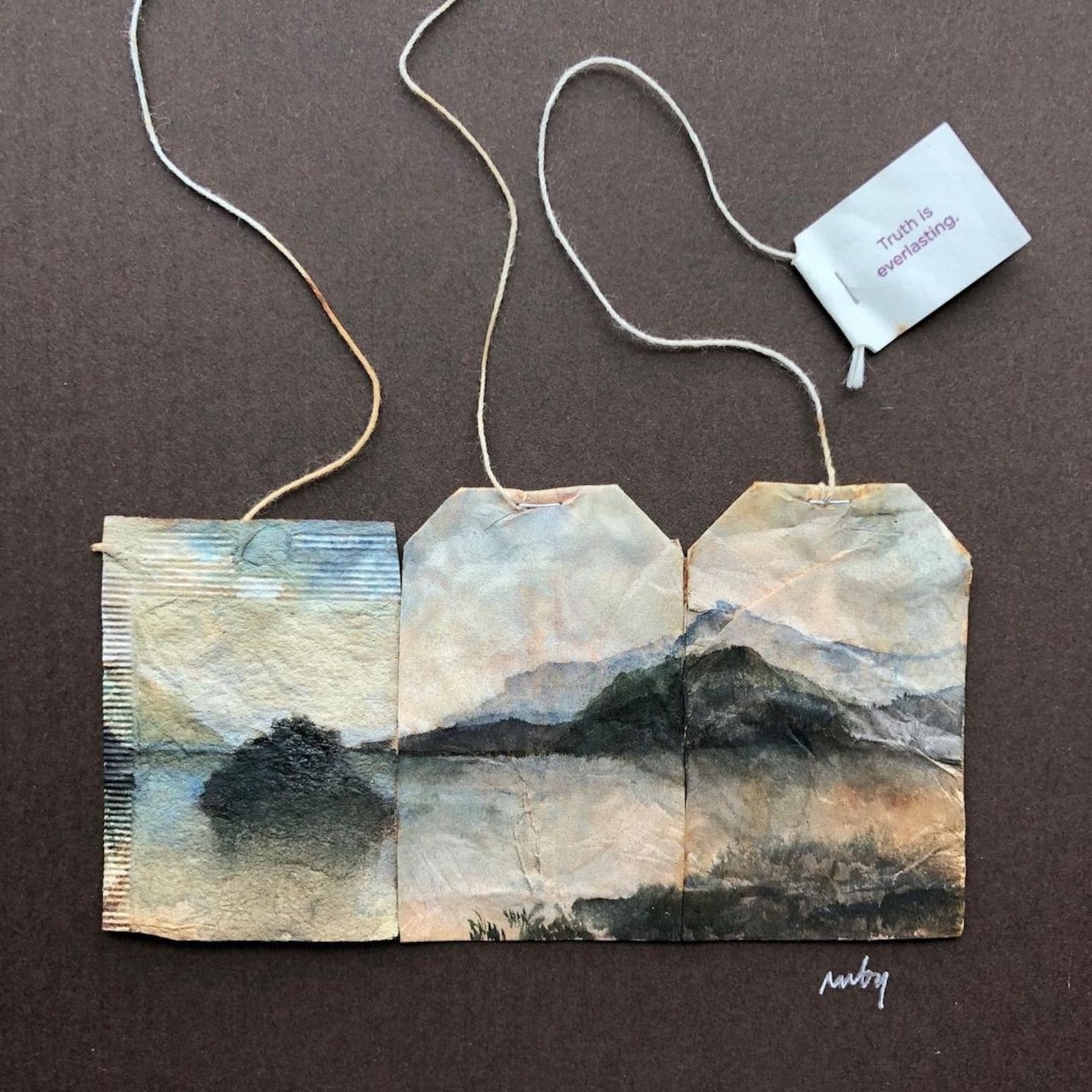 Art With Tea Bags By Ruby Silvious