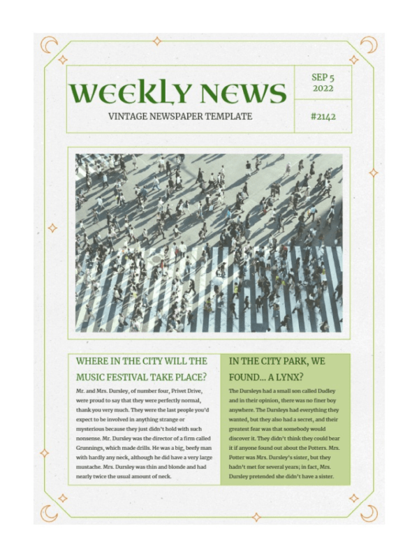 30 Free Multipurpose Newspaper Templates in Google Docs