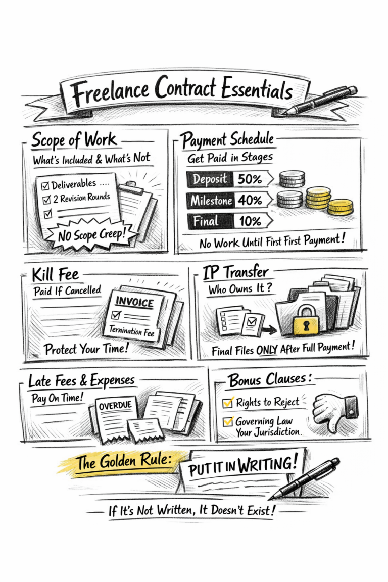 Contract Clauses Every Creative Freelancer Needs: From Kill Fees to IP ...